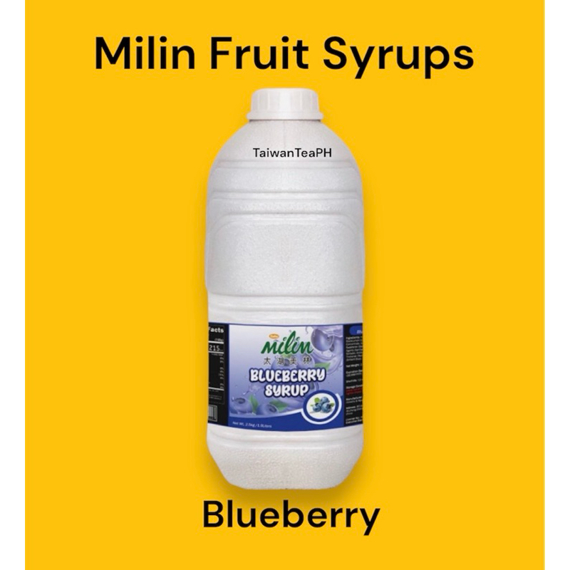 Milin Fruit Syrup 2.5kg Strawberry Blueberry GreenApple Lychee Mango ...