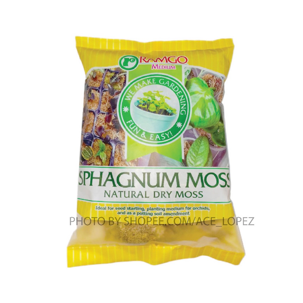 Ramgo Medium Sphagnum Natural Dry Moss 2 Liters ALS2127 | Shopee ...
