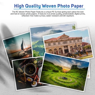 QUAFF RC Woven Photo Paper No Back Print Resin Coated Inkjet Photo ...