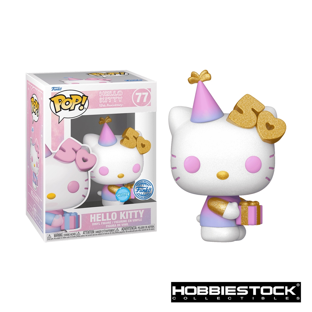 Funko Pop! Sanrio: Hello Kitty 50th - Hello Kitty with Present (Glitter) Exclusive | Shopee ...