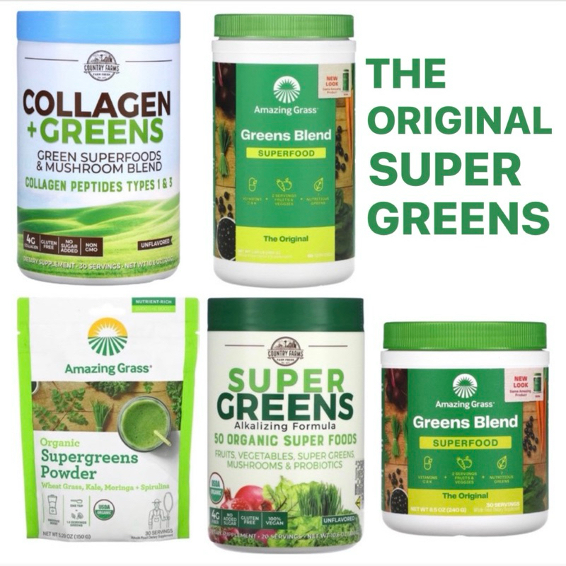 [ONHAND] AMAZING GRASS COUNTRY FARMS Super Green Superfood The Original ...