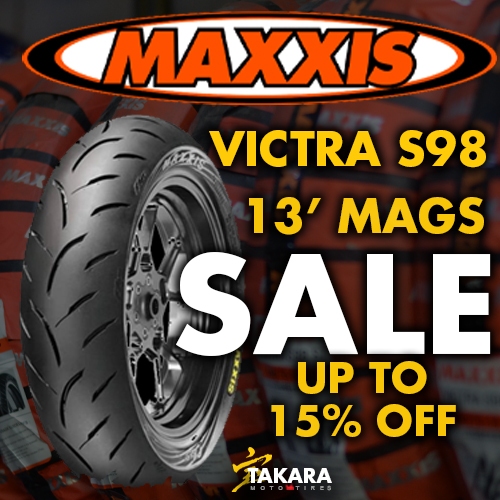 MAXXIS TIRE VICTRA S98 Tubeless 13" 14" & 17" by TAKARA (FREE TIRES SEALANT, PITO, & STICKER ...
