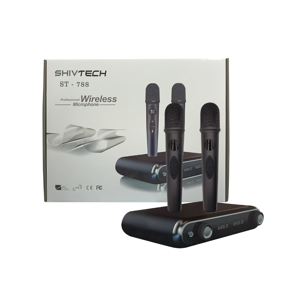 Shivtech ST-788 Wireless Microphone (UHF) | Shopee Philippines