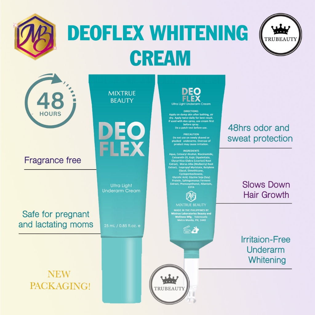 MIXTRUE BEAUTY Deoflex Advanced Underarm Ultrawhite Cream 25ml | Shopee ...