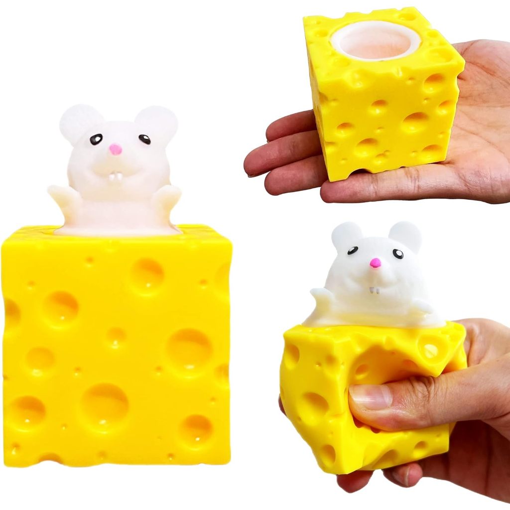 Cute Squishy Mouse in Cheese Squirrel Rabbit Chicken Stress Anxiety ...