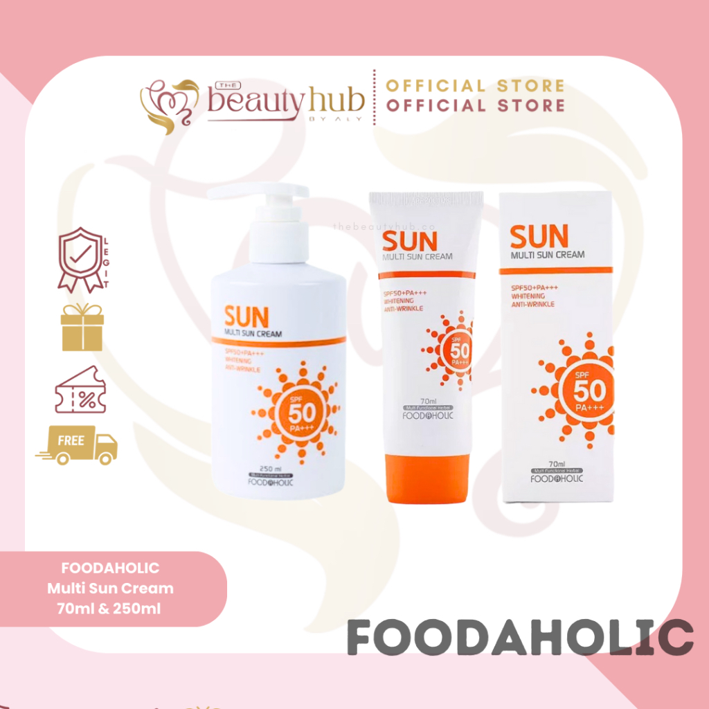 FOODAHOLIC Multi Sun Cream SPF 50+ PA+++ 70ml 250ml | Shopee Philippines