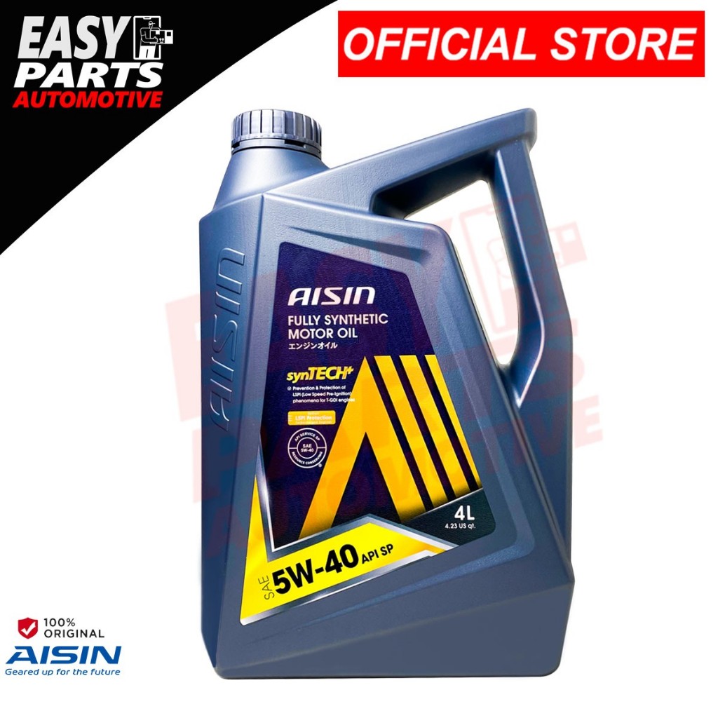 Aisin Engine Oil Fully Synthetic 5W-40 4L | Shopee Philippines