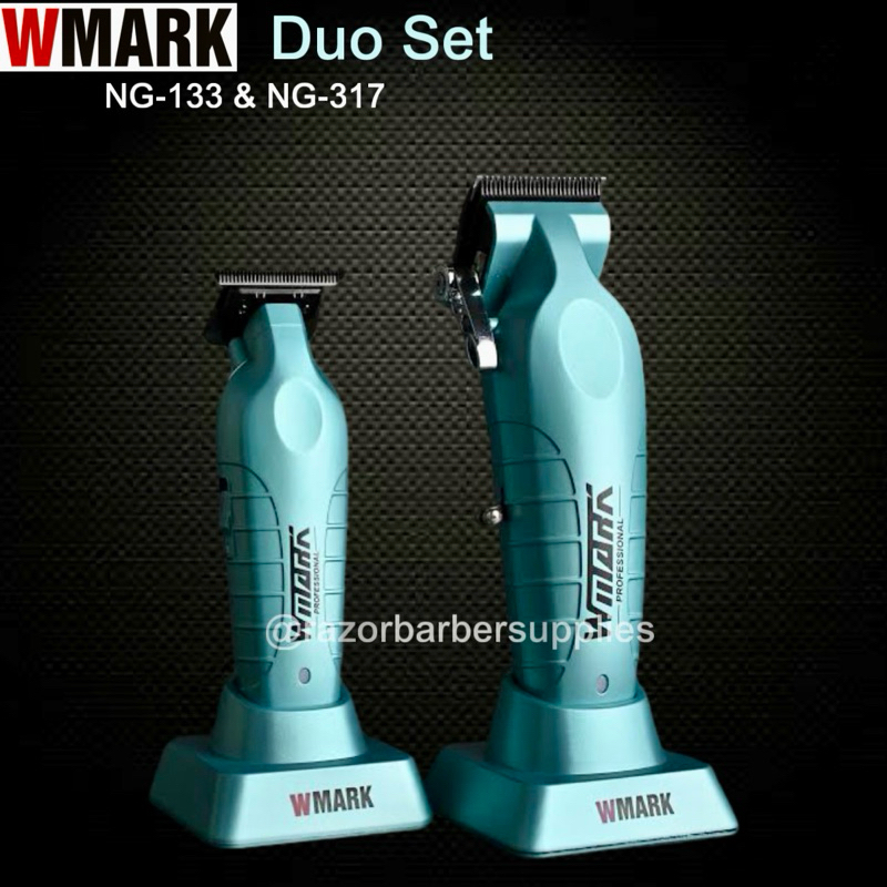 Wmark NG 133 Cordless Hair Clipper NG 317 Cordlesss Hair Detail Trimmer | Shopee Philippines