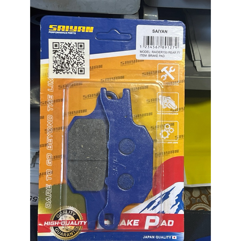 Brake Pad for raider 150 CarbI Rear and Front Saiyan Brand | Shopee ...