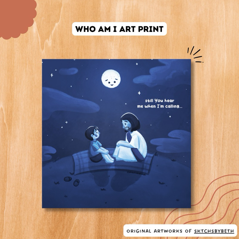 Who Am I Art Print, Encouragement, Motivational Art, Christian Art ...