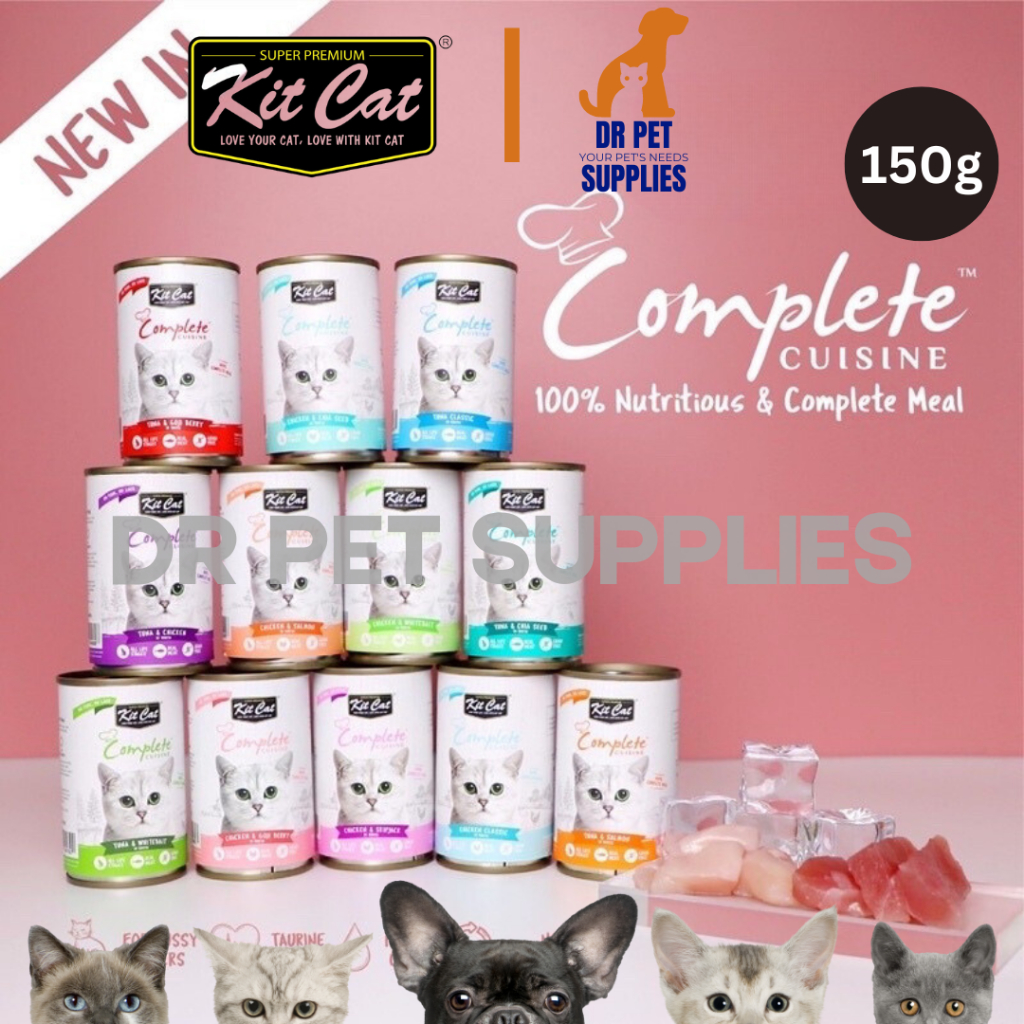 150g Kitcat Kit Cat Complete Cuisine All Stages Adult Kitten Cat Wet Food Cats Essential ...