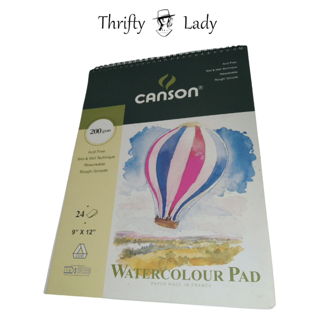 Canson 200 GSM Watercolor Pad (9" x 12") | Shopee Philippines