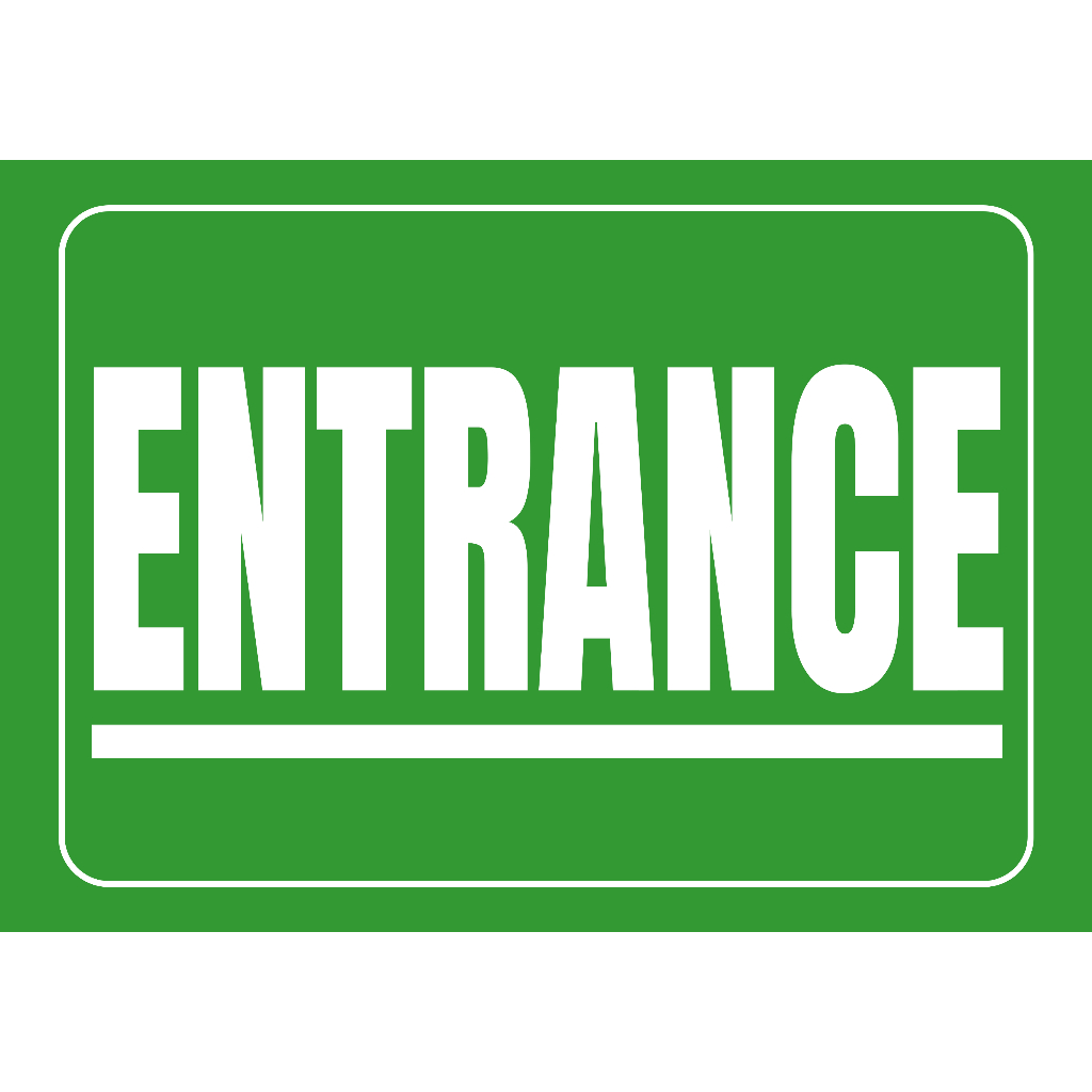 Entrance Exit Sign Signage Big Size A4 8x11 inch | Shopee Philippines