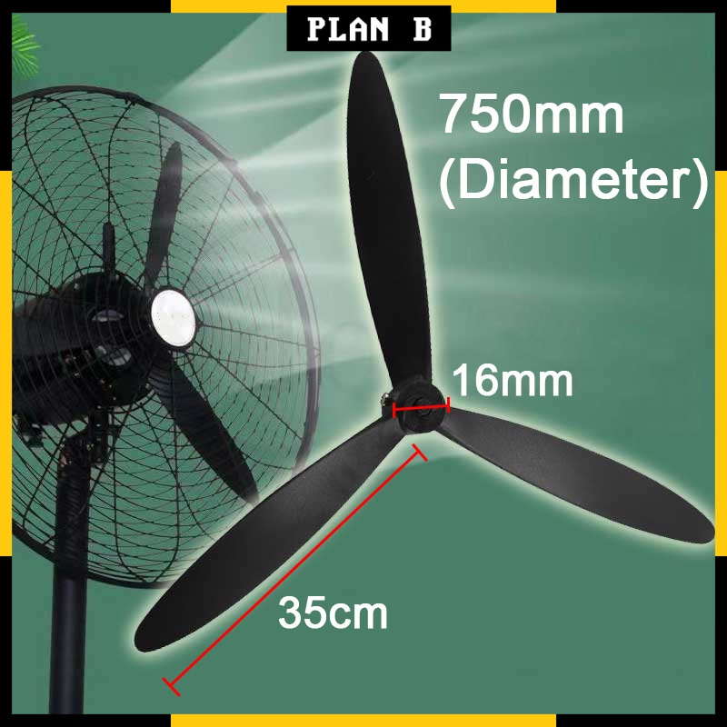750mm Industrial Fan Blades ABS 3 Blades Fan Blade Strong Wind Fan ...