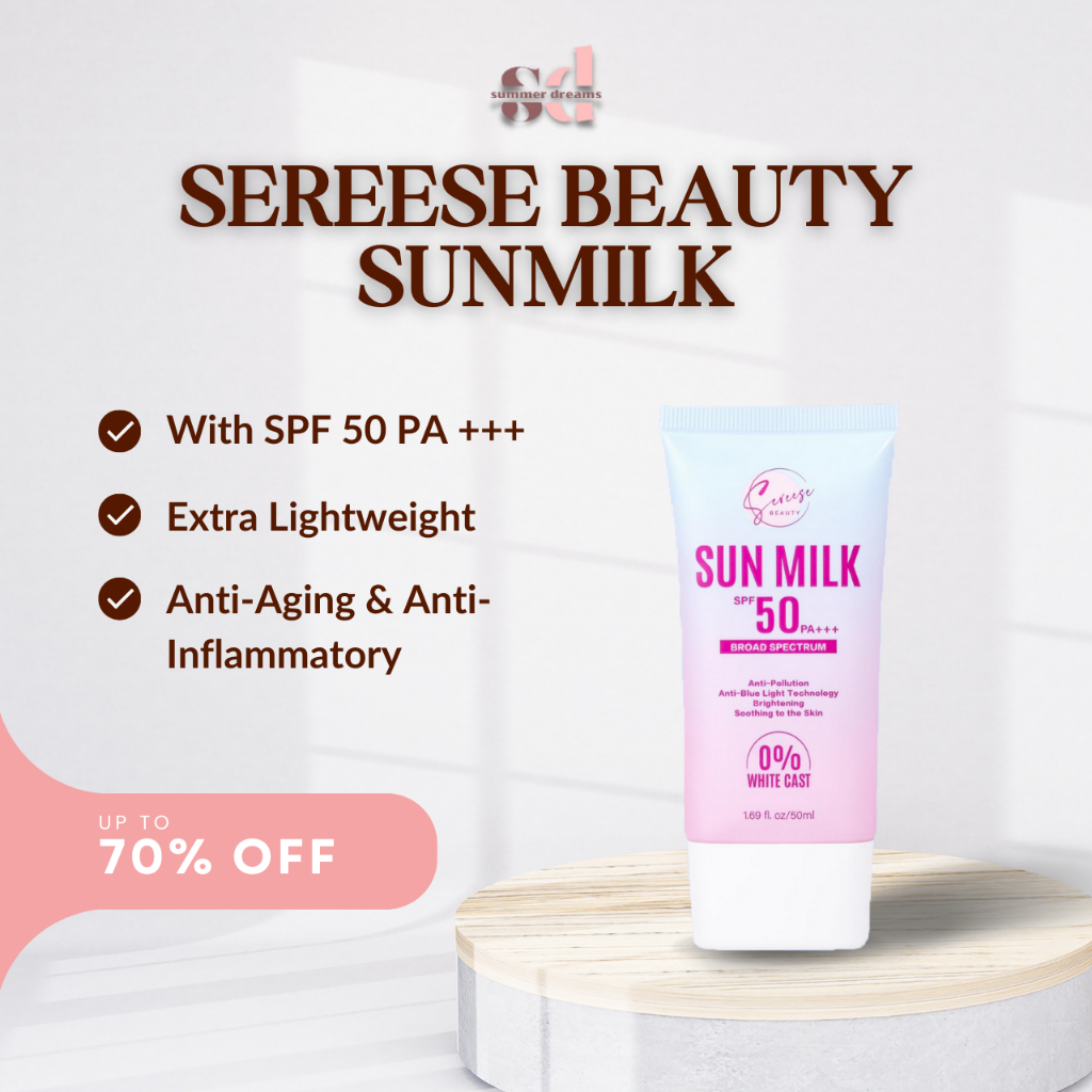 SEREESE BEAUTY SunMilk Sun Milk Sunscreen Spf 50 | Shopee Philippines
