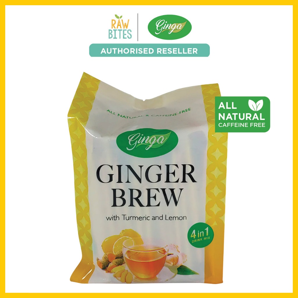 Ginga Ginger Brew Salabat with Turmeric & Lemon 120g [12 x 10g] (All ...