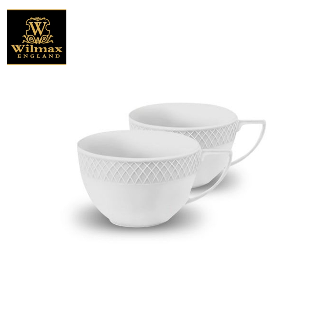 Wilmax England Porcelain Jumbo Cups Big Cup Mugs for Tea Milk and ...