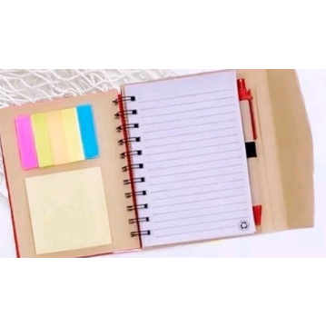 3IN1 NOTEBOOK &STICKY NOTE& BALL PEN 125 MMX160 MM Note pad with pen/W ...