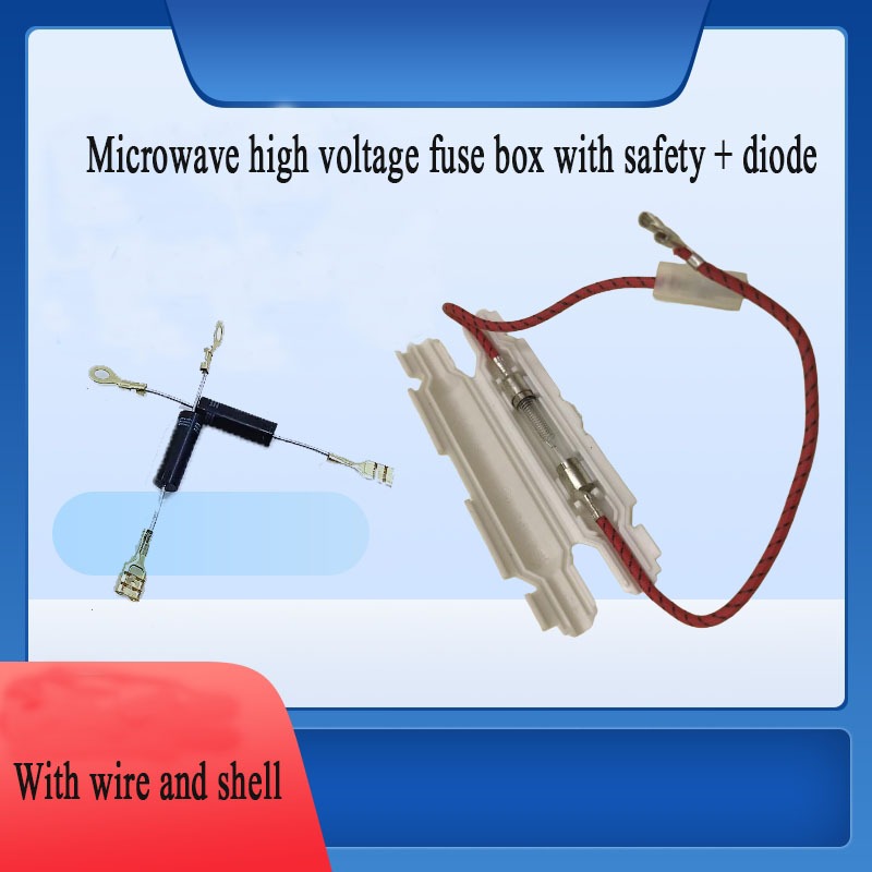 Microwave oven high voltage fuse box with shell and wire + secondary ...