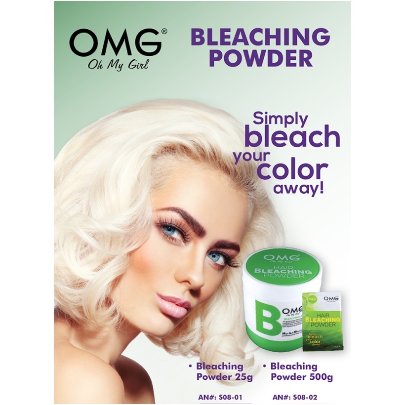 OMG Hair Bleaching Powder 25g Sachet | Shopee Philippines