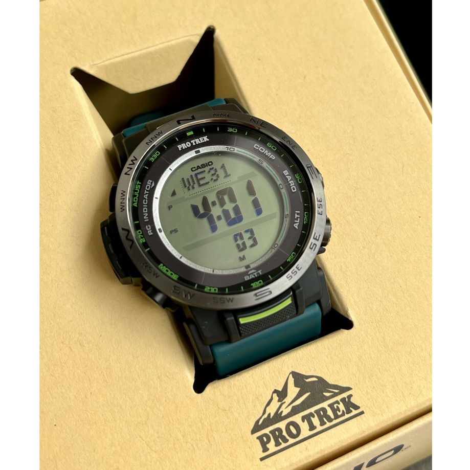 Casio Pro-Trek PRW35Y-3 Multiband 6 Triple Sensor V3 Tough Solar Green Watch For Men | Shopee ...