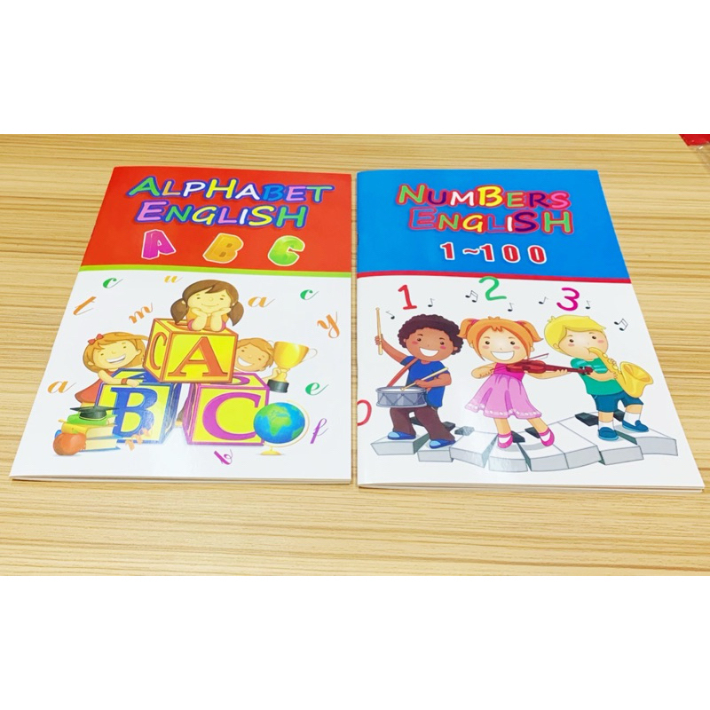 wipe and write English alphabet /number Activity Book 17×26cm | Shopee ...