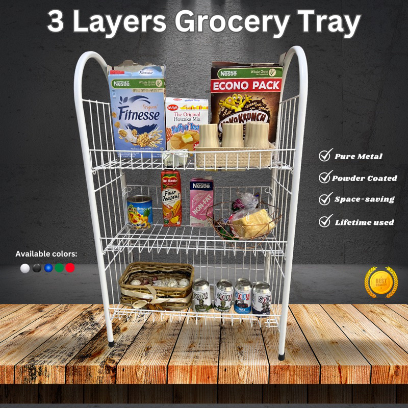 GROCERY TRAY / GROCERY RACK/ MULTI LAYER RACK / 4 LAYERS / 5 LAYERS ...