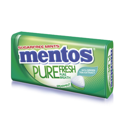 Mentos Pure Fresh Spearmint Mint Sugar Free Tin -35g | Shopee Philippines
