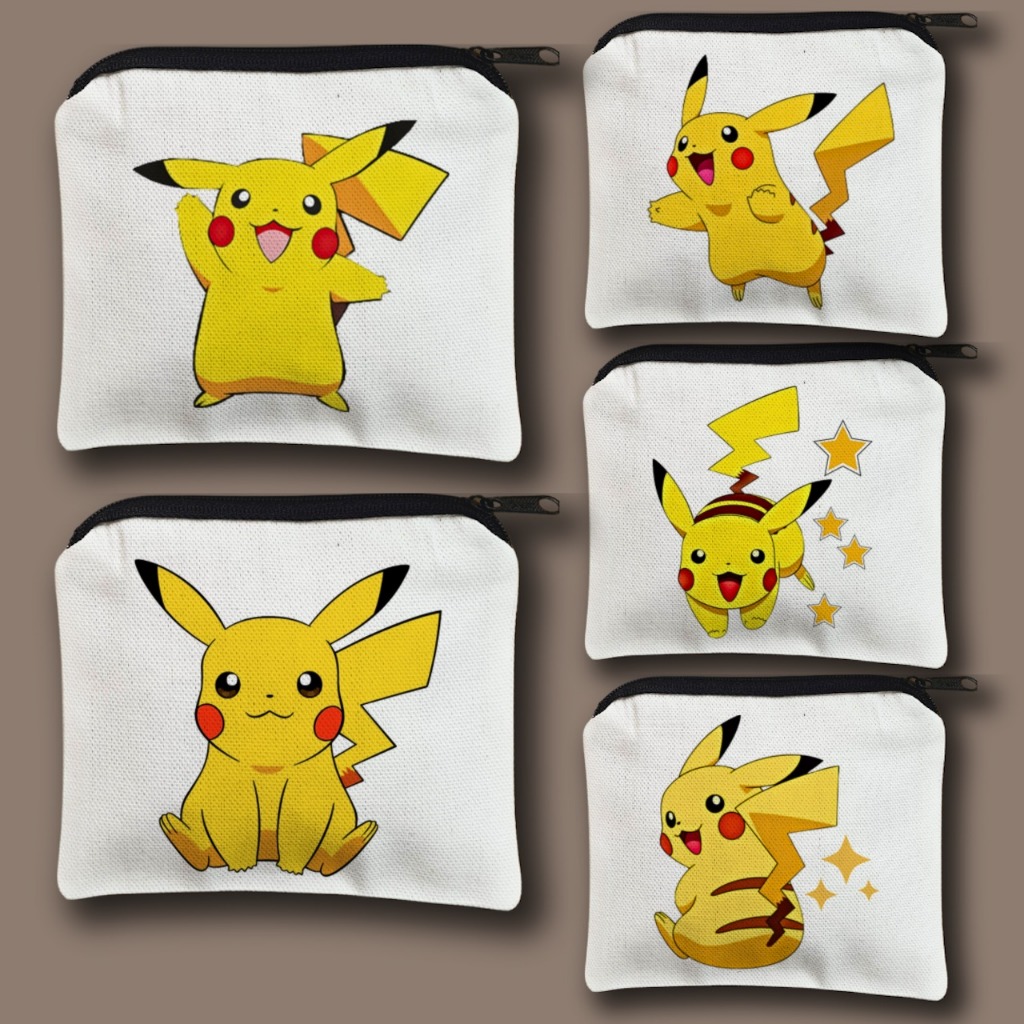 Pikachu Design Kawaii Useful Coin Purse Wallet Storage for Essentials ...