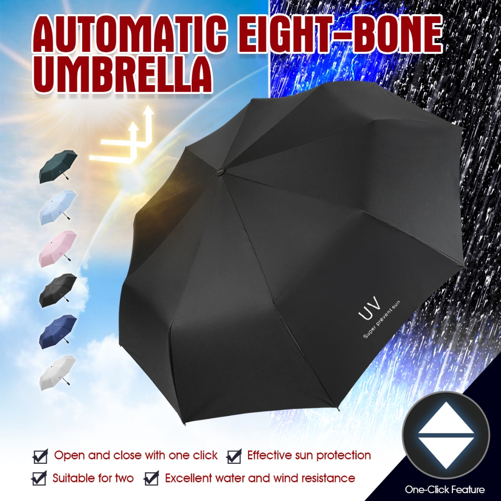 Folding Umbrella Automatic/Manual UV Protection Sun Rain Windproof ...