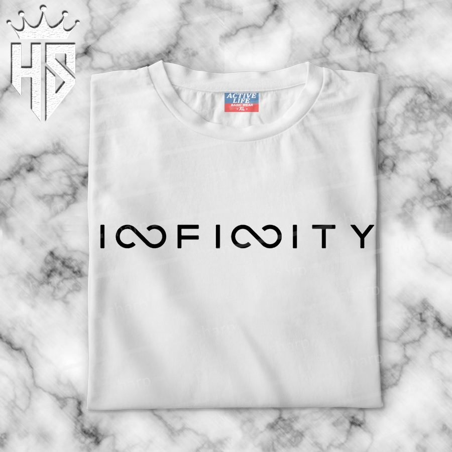 INFINITY STATEMENT SIMPLE PRINT AND DESIGN TEE SHIRT | Shopee Philippines