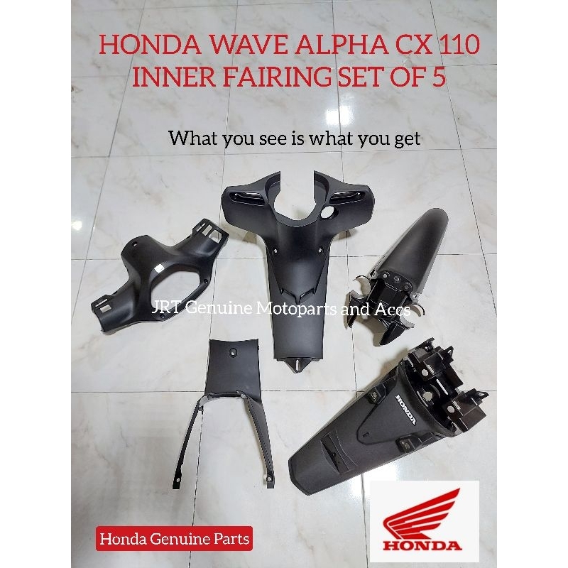 Honda Wave Alpha CX 110 Genuine Original Inner Fairing Set of 5 | Shopee Philippines