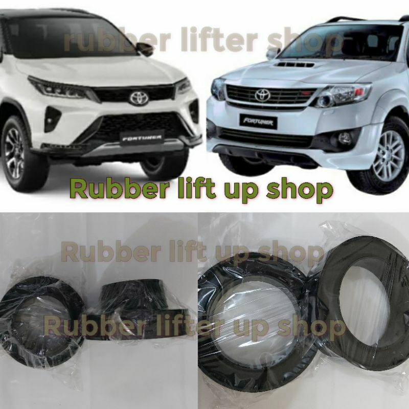 heavy duty rubber lifter for toyota fortuner 2pcs in one order | Shopee ...