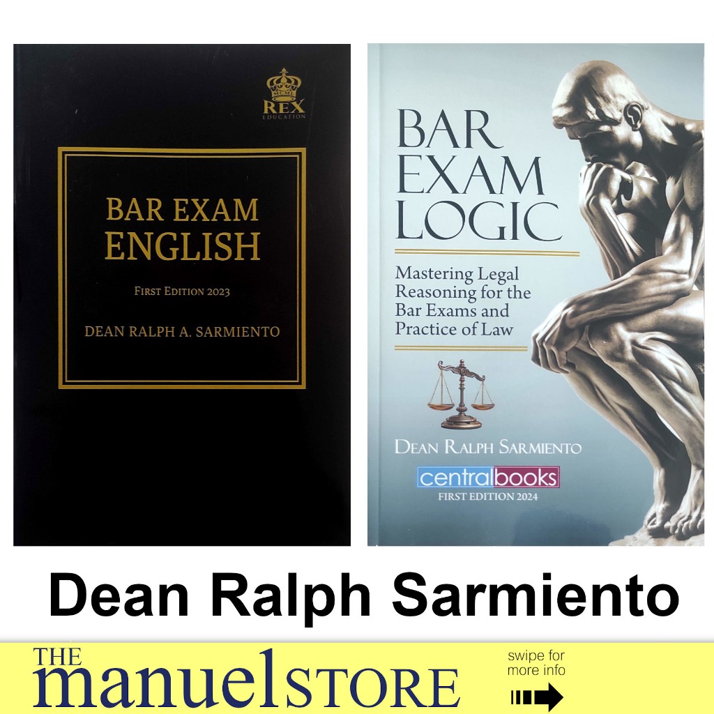 Sarmiento (2023/2024) Bar Exam English / Logic - by Dean Ralph A ...