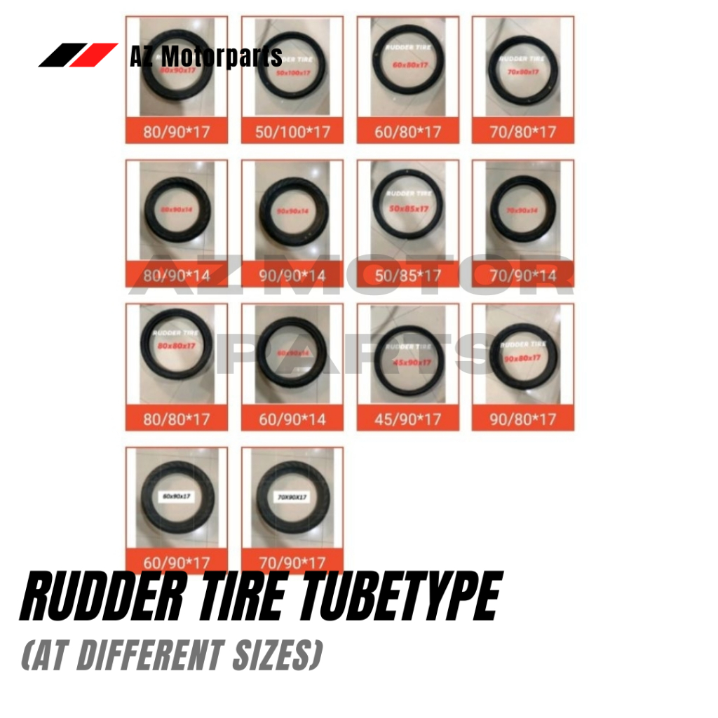 Rudder Tire Tubetype (at different sizes) | Shopee Philippines