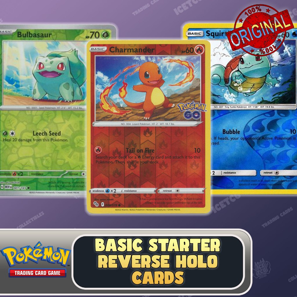 Basic Starter Reverse Holo Common/Promo Pokemon Cards - Pokemon TCG ...