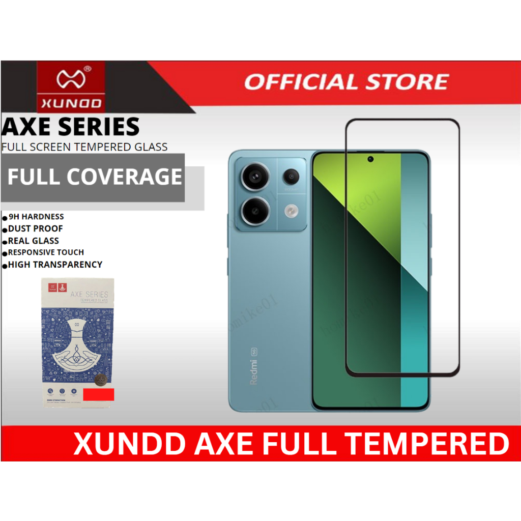 REDMI NOTE 13 PRO 5G 4G / NOTE 13 4G ORIGINAL XUNDD Axe Full Tempered ...