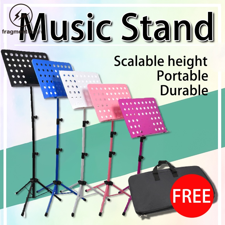 Portable Music Sheet Stand Foldable Liftable Heavy Duty Orchestral ...
