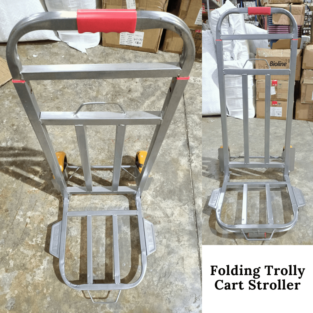 Trolley Cart Metal Push Cart Multifunctional Grocery Cart Wheel Trolley ...