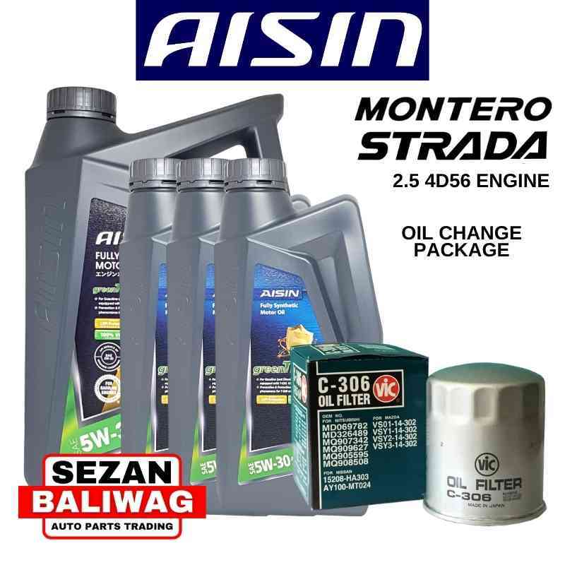 AISIN 5W-30 FULLY SYNTHETIC 7L CHANGE OIL PACKAGE FOR MITSUBISHI ...
