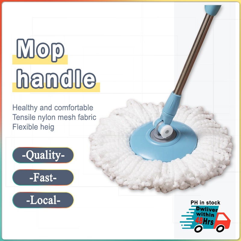 2 Size Spinning mop handle replacement for floor 360 degree rotating ...
