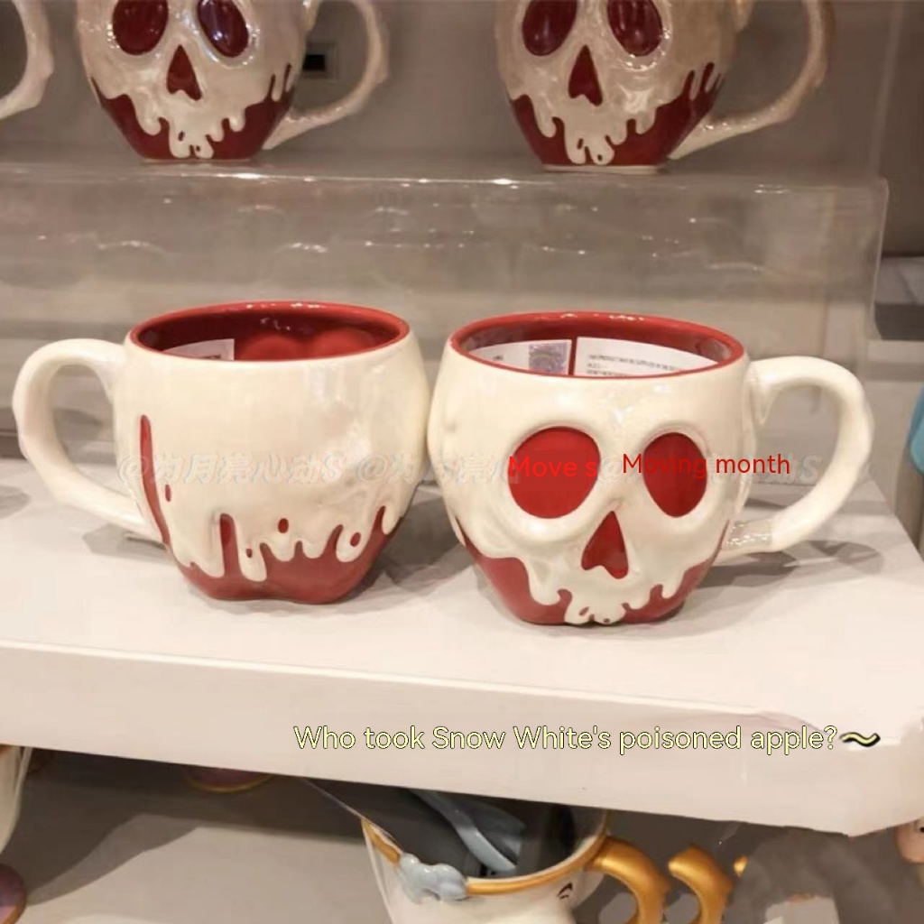 COD Mug Cup Snow White Red Poison Apple Ceramic Mug Cartoon New Water ...