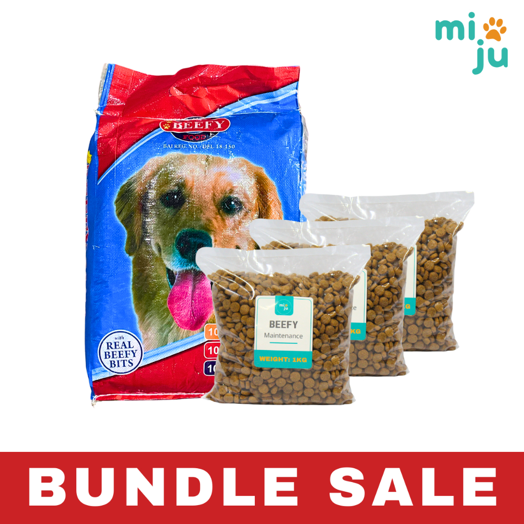 [2+1 BUNDLE] Beefy Maintenance Dog Food - Repacked (1kg) | Shopee ...
