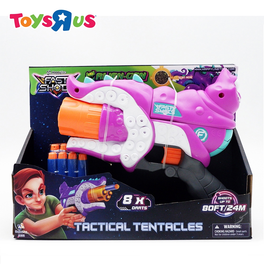 Fast Shots Alien-Gen Tactical Tentacles Blaster Toy, Ages 8+, 8 Foam ...