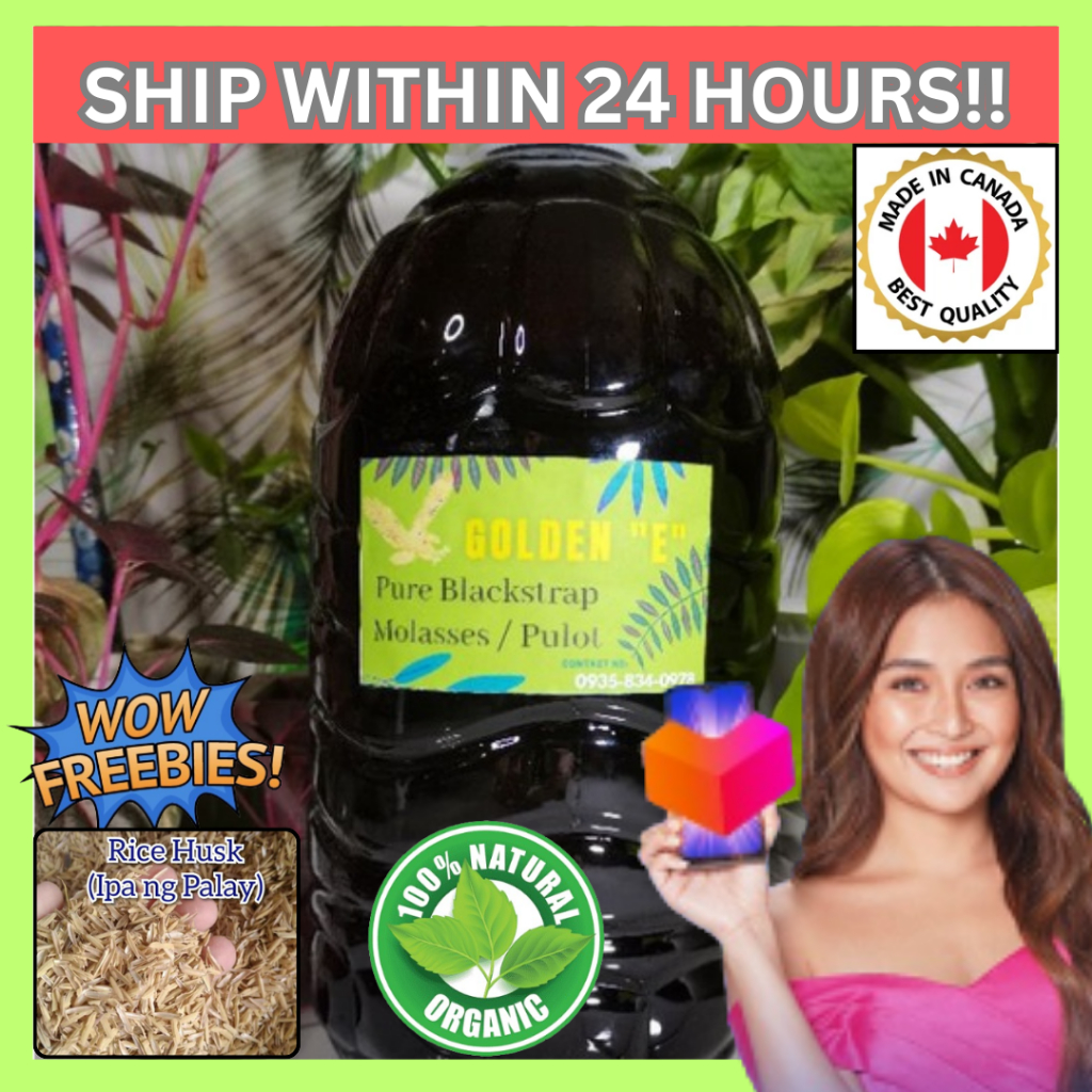 5 kg - Pure Organic Blackstrap Molasses/Pulot for Animals and Plants ...