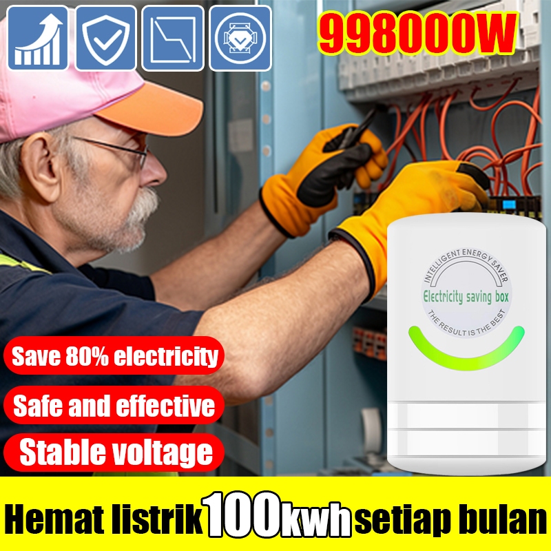 Plug and play Power Electricity Saver 80% Box Household Electric Saver ...