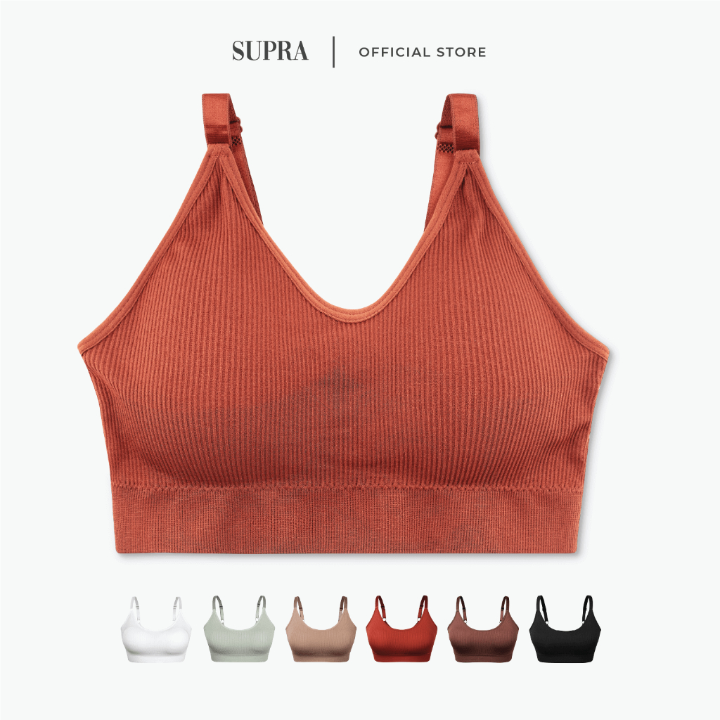 SupraSports Fettle Bra Set - Ribbed Seamless Sports Bras | Complete Comfort Series | Shopee ...