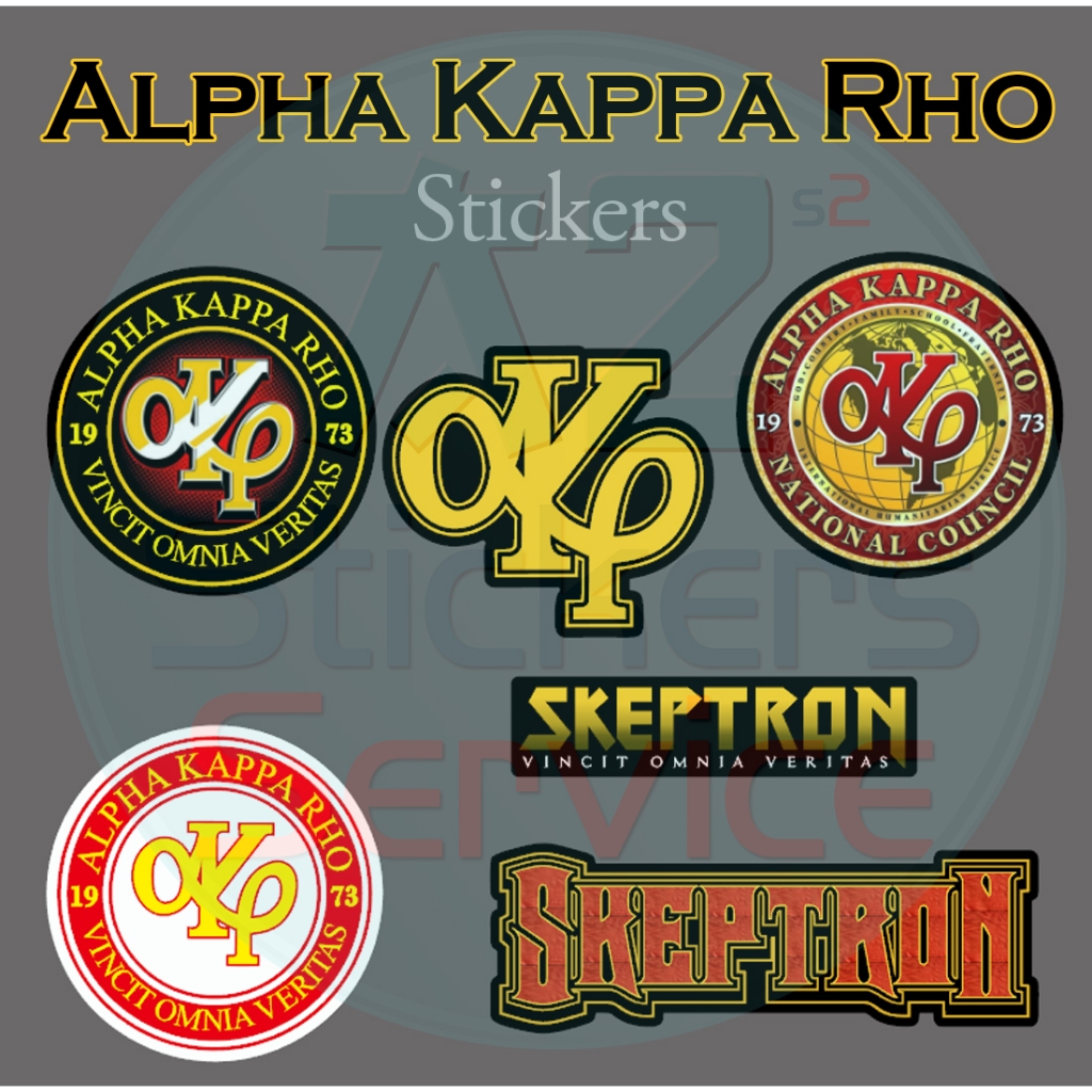 ALPHA KAPPA RHO Stickers ( 6 pcs ) | Shopee Philippines
