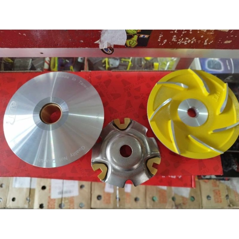 JVT racing pulley set kit drive face backplate Aerox V1 V2 Nmax 2020 M3 Fazzio mio i 125 ...