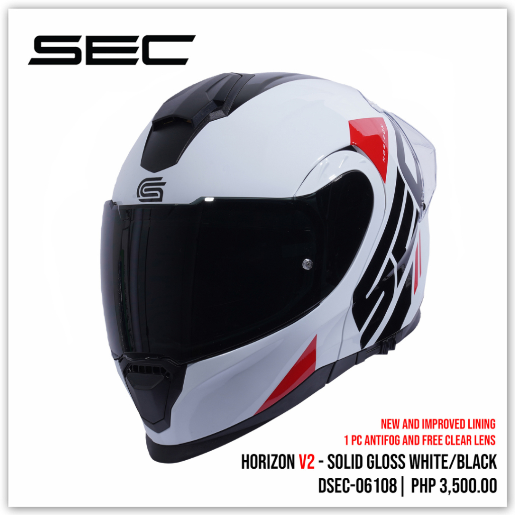 Sec Horizon V2 - Modular Helmet Solid (Gloss/Matte) (M-XL) | Shopee ...